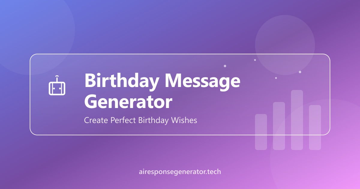AI Birthday Card Generator - Free Happy Birthday AI Message Maker