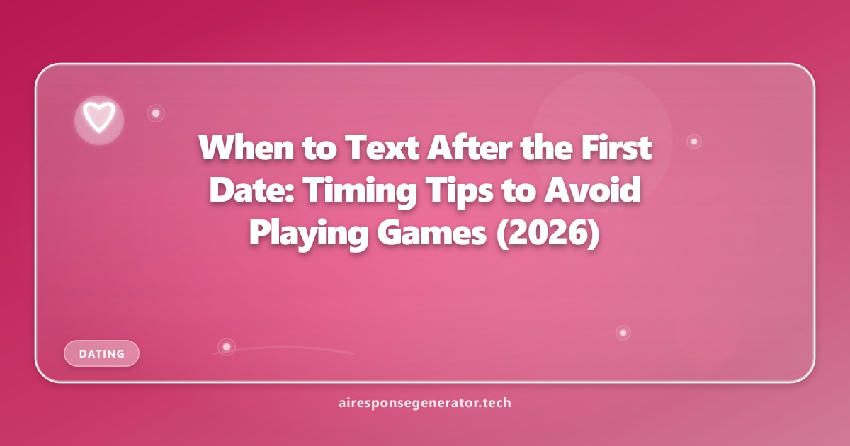 When to Text After the First Date: Timing Tips to Avoid Playing Games ...